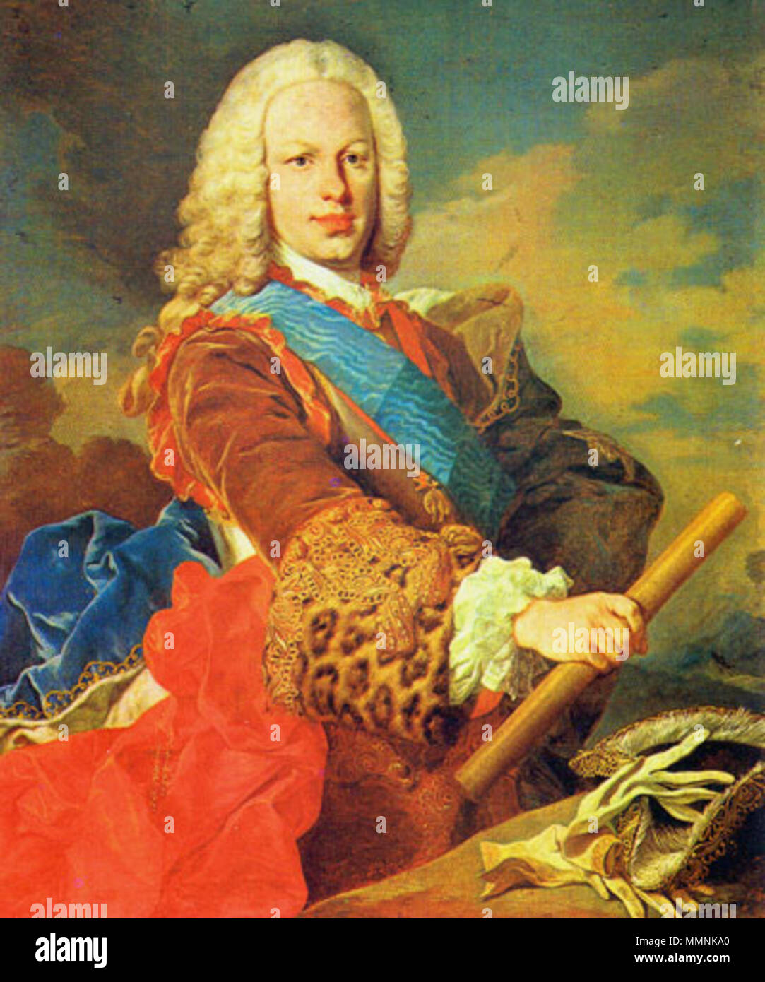 . Español: Retrato del rey Fernando VI de España (1713-1759), que fue ...