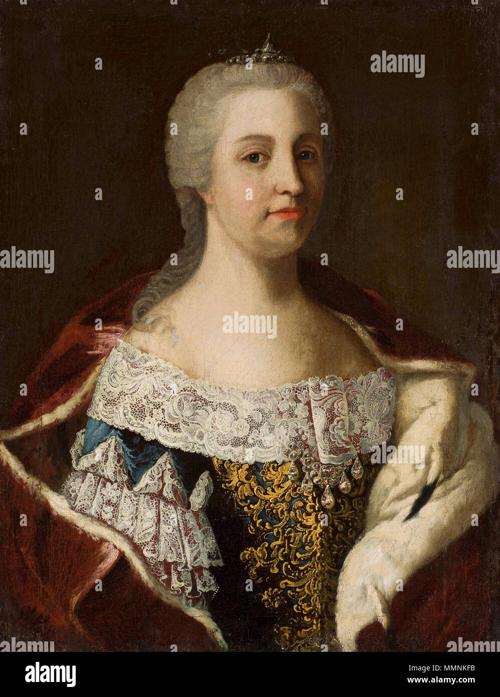 Portrait of Empress Maria Theresa.. from 1743 until 1745. Anonymous ...