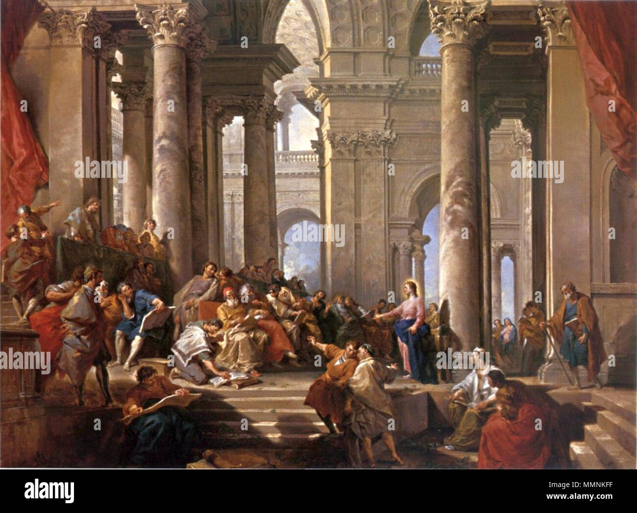 Jesus among the Doctors (as a child debating in the temple).. 1743 ...