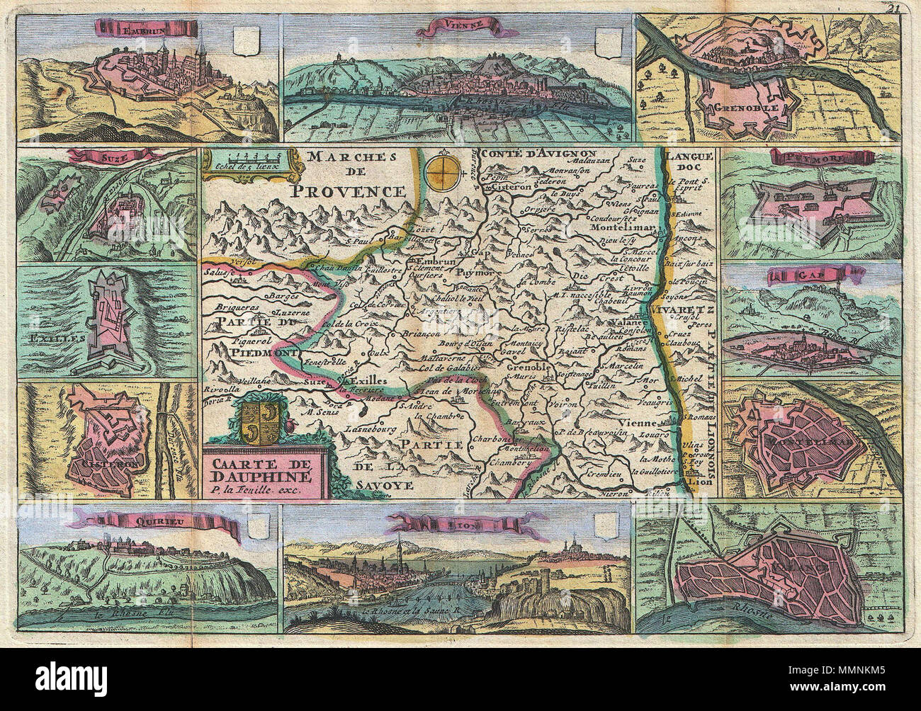 Dauphine map hi-res stock photography and images - Alamy