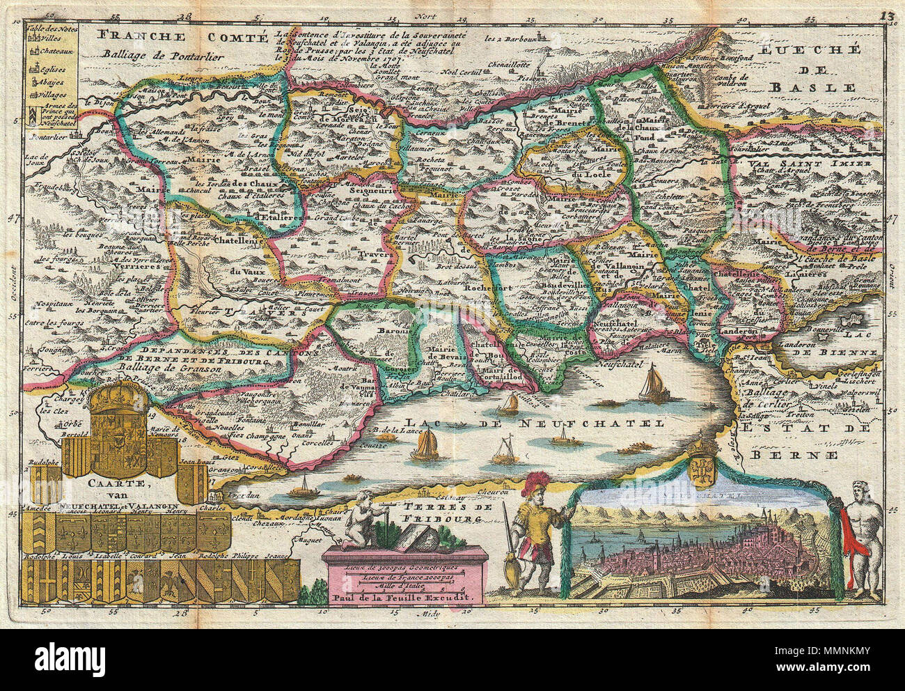 Neuchatel map hi-res stock photography and images - Alamy