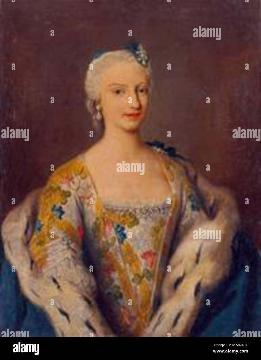 Portrait of Maria Antonia of Spain (1729-1785). circa 1748. Anonymous ...