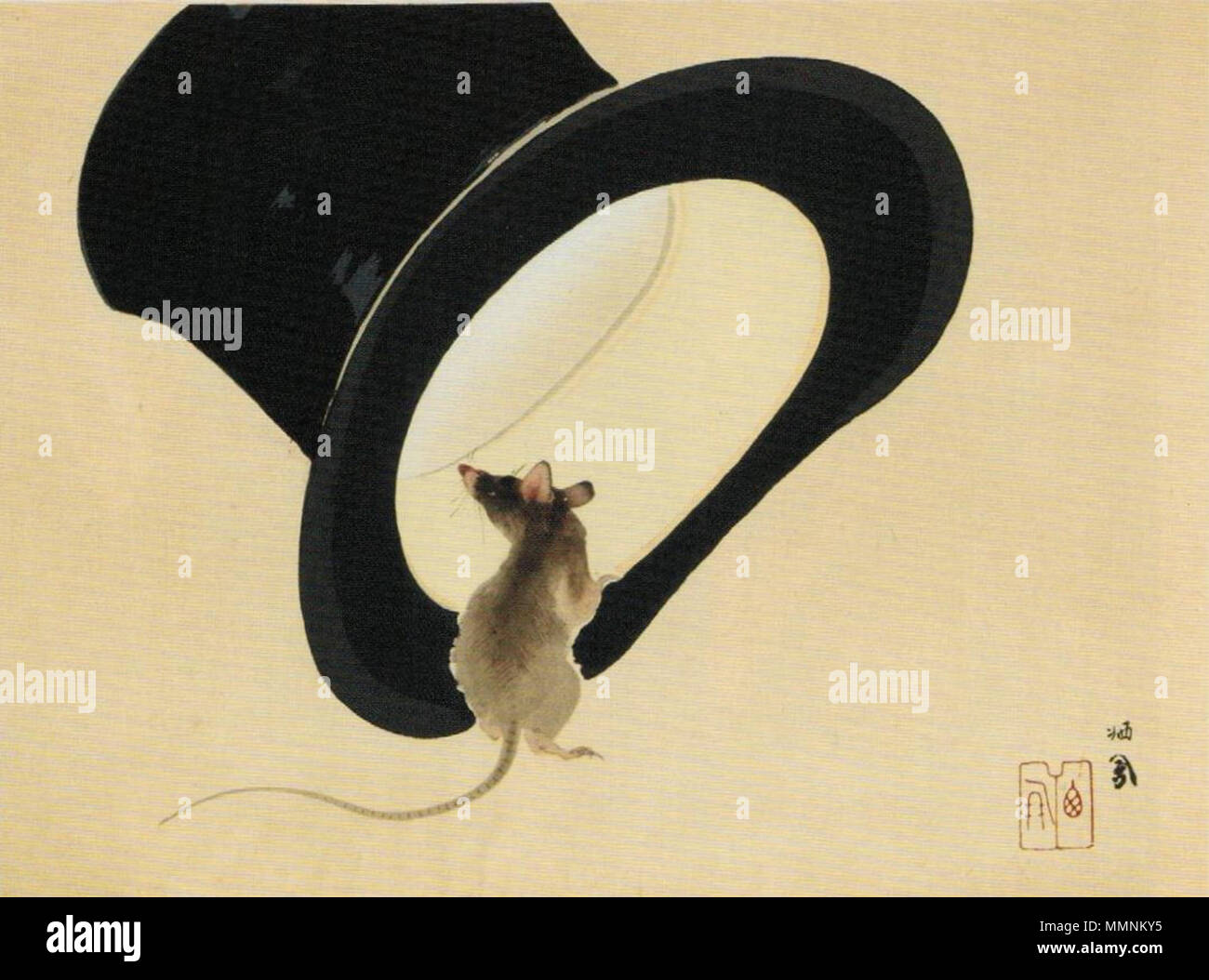 Mouse and top hat by takeuchi seiho hi-res stock photography and images ...