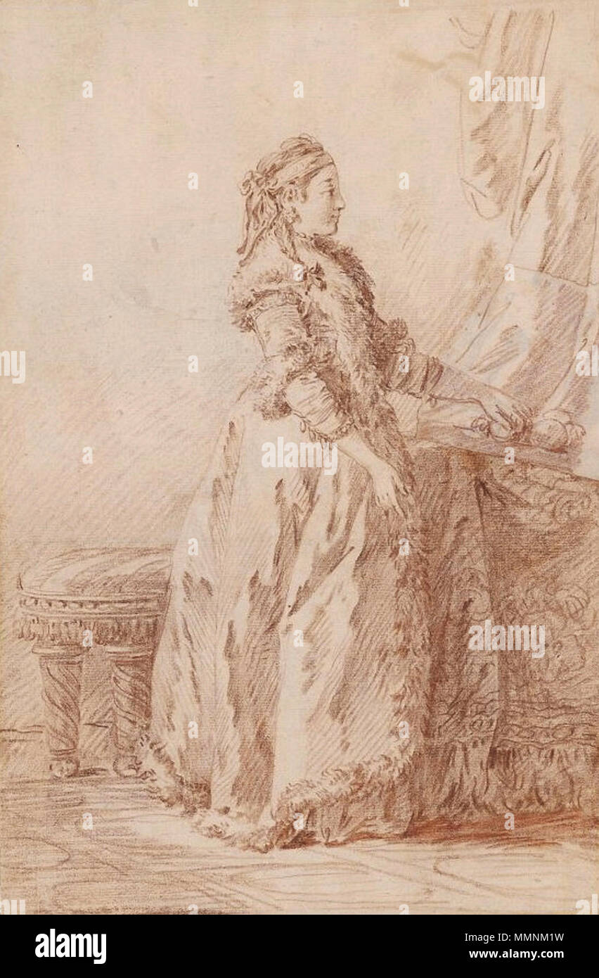 Russian lady.. third quarter of 18th century. Le Prince Russian lady ...