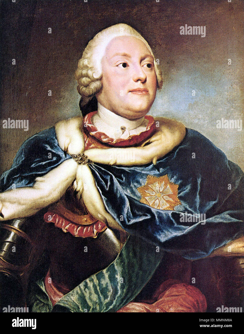 Portrait of Prince Elector Frederic Christian of Saxony. 1751. Anton ...