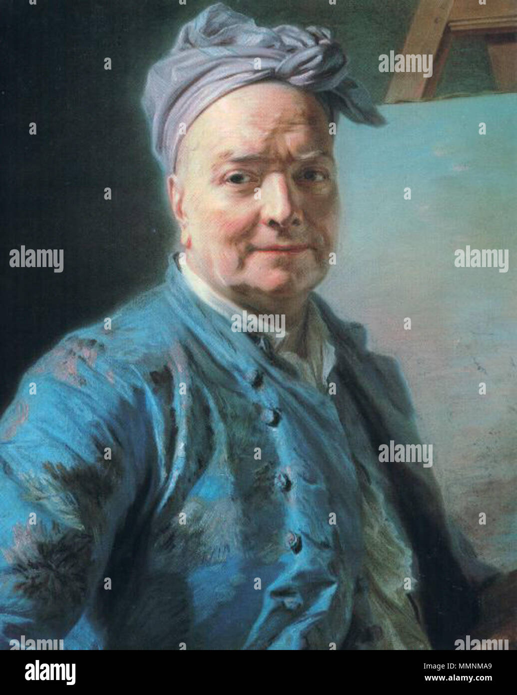 Portrait of Louis de Silvestre (1675-1760), French painter. 1753 ...