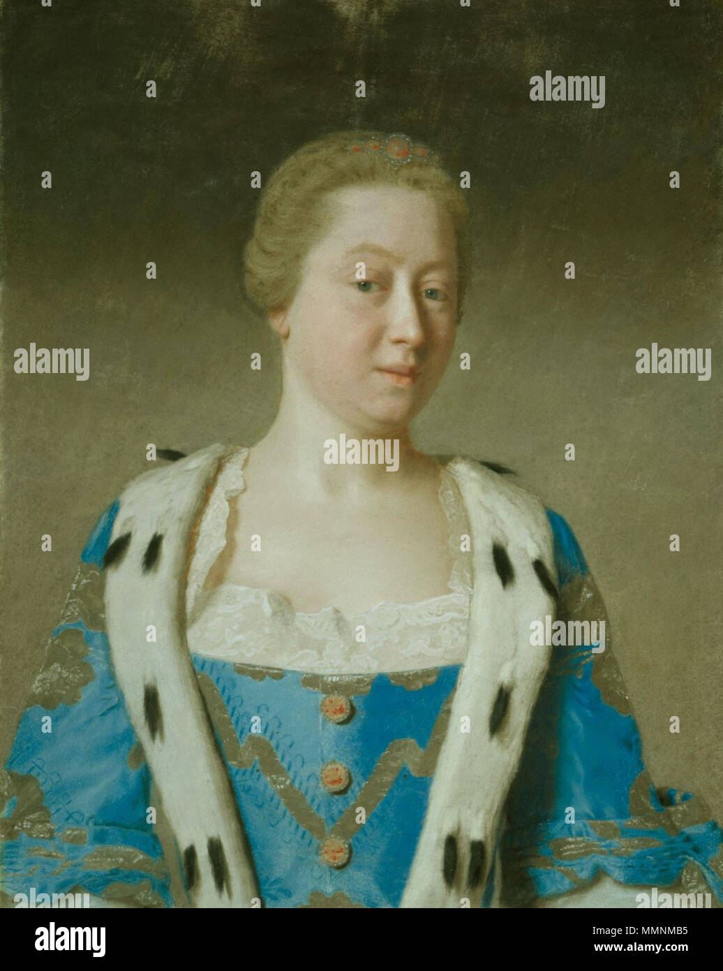 Portrait of Augusta, Princess of Wales (1719-1772). 1754. Augusta ...