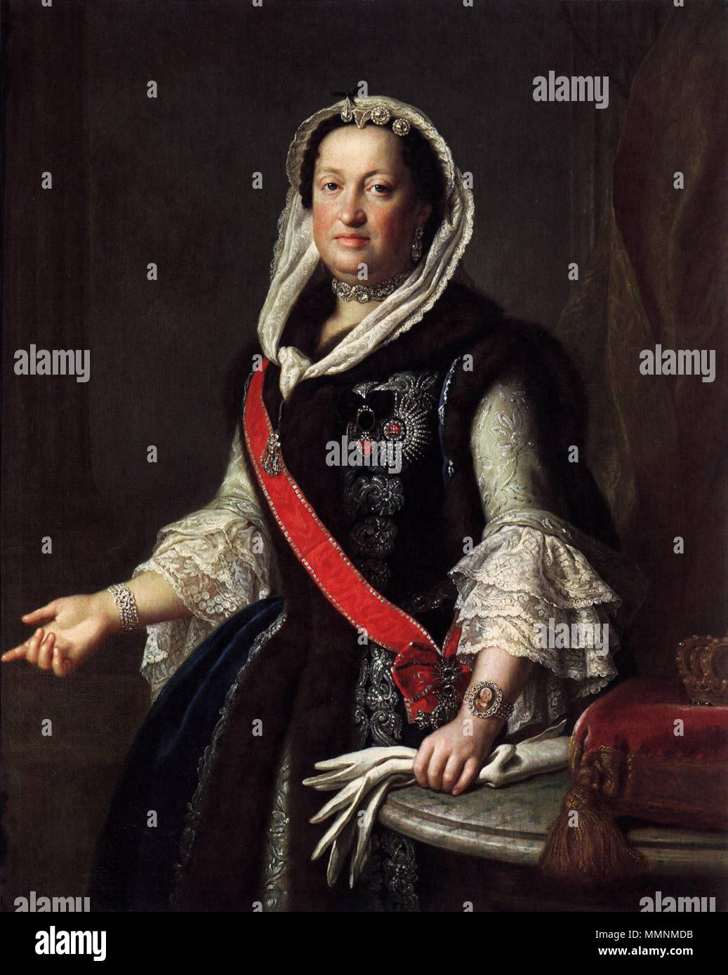 Portrait of Queen Maria Josepha (1699-1757), Wife of King Augustus III ...