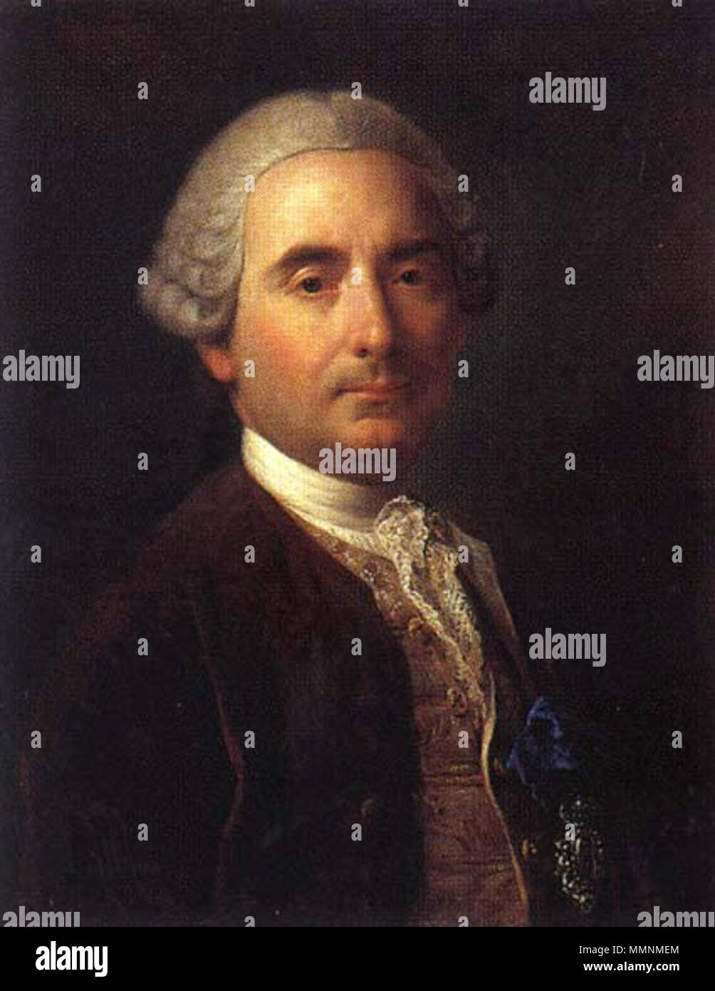 Self-portrait. circa 1756. Pietro Antonio Rotari self-portrait Stock ...