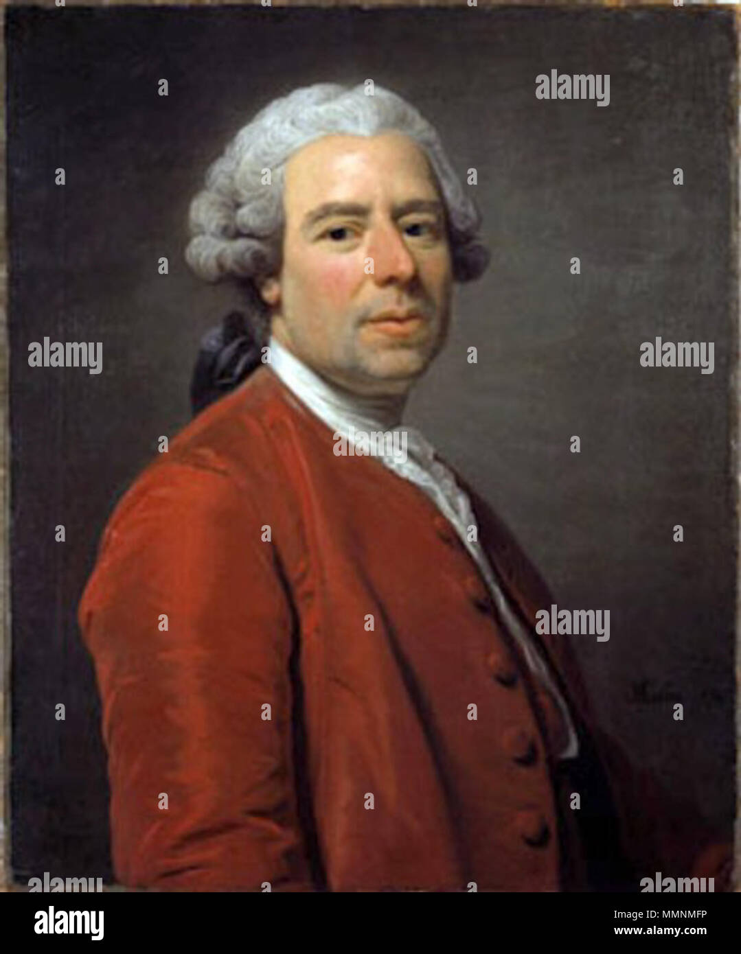 Portrait of Johan Pasch, Surveyor to the Royal Household and artist ...