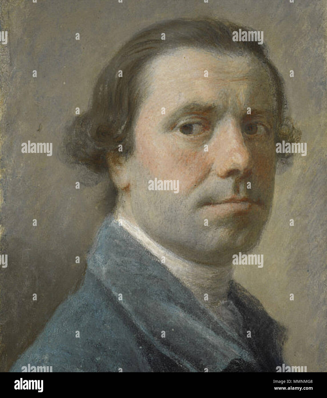 Self-portrait. circa 1756. Allan Ramsay 1713-1784 Stock Photo - Alamy