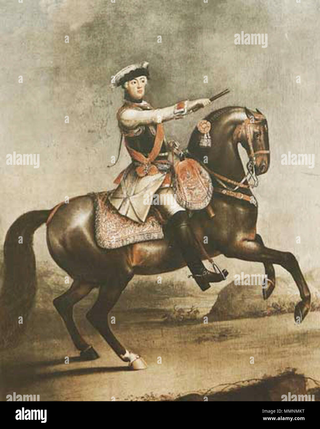 Equestrian portrait of Prince Augustus William of Prussia (1722-1758 ...