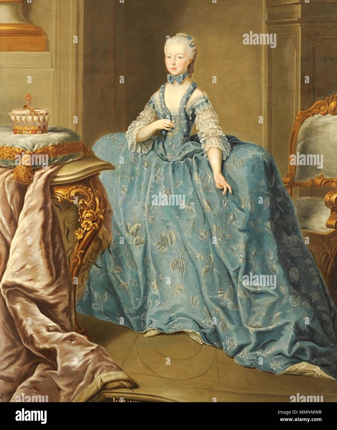 Portrait of Archduchess Johanna Gabriele of Austria (1750-1762). circa ...