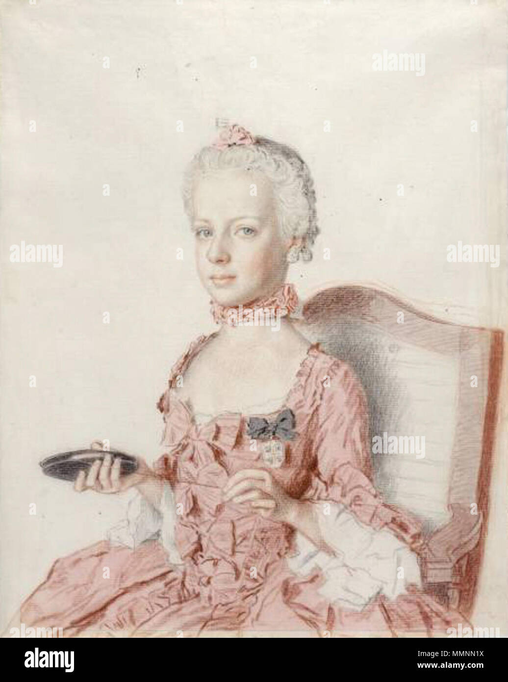 Portrait of Archduchess Maria Antonia of Austria (Marie Antoinette ...