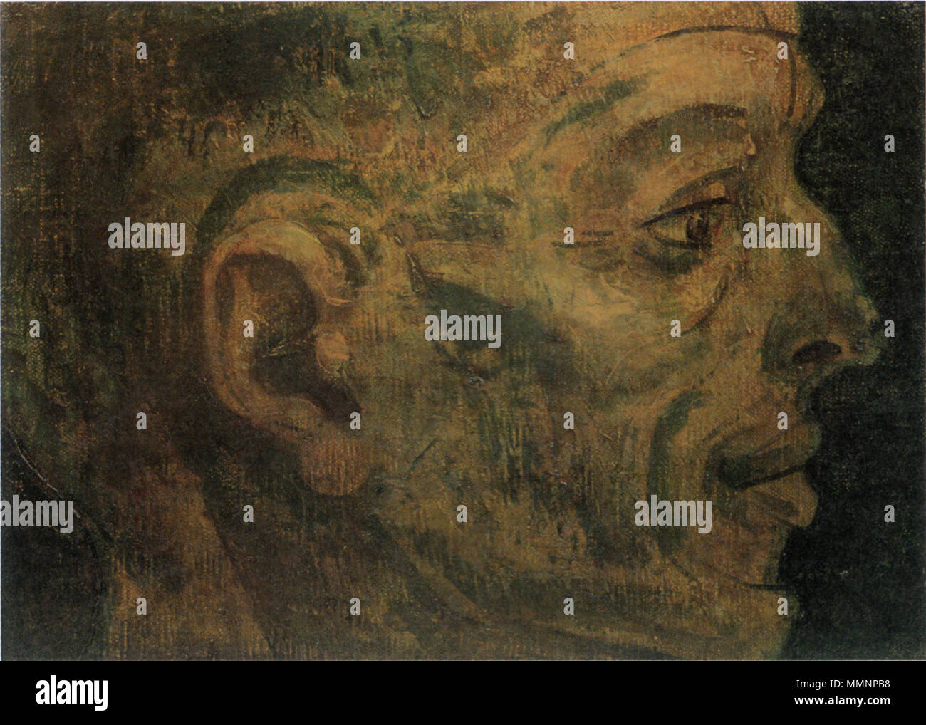 MatsumotoShunsuke Study of a Head(Head of a Railroad Flagman Stock ...
