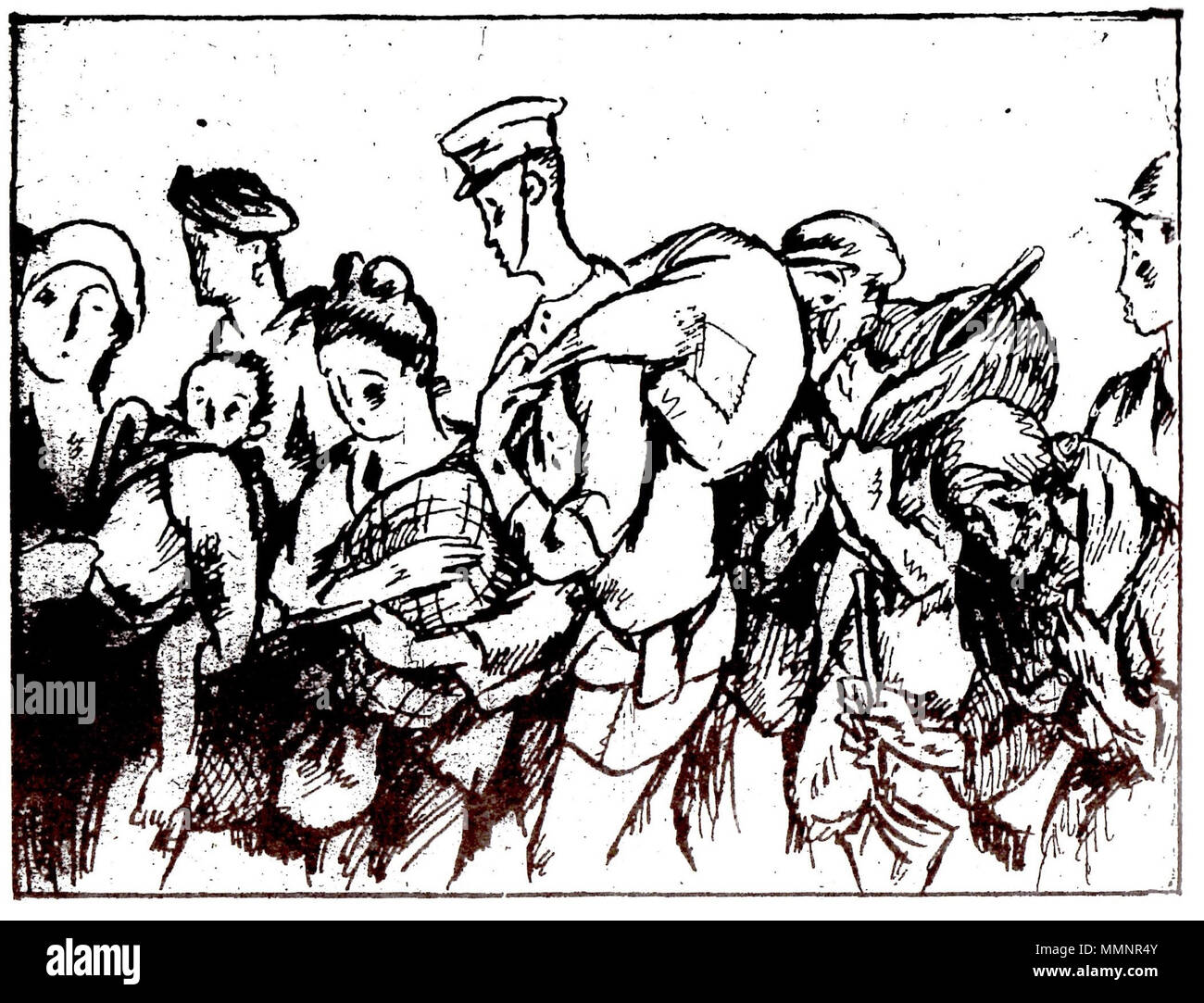 Tōkyō sainan gashin, 1923-10-02 by Yumeji Stock Photo - Alamy