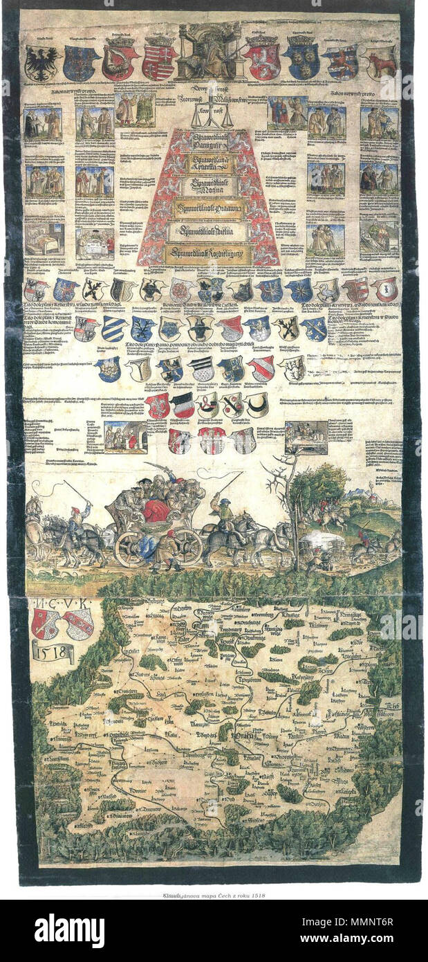 Map of bohemia hi-res stock photography and images - Alamy