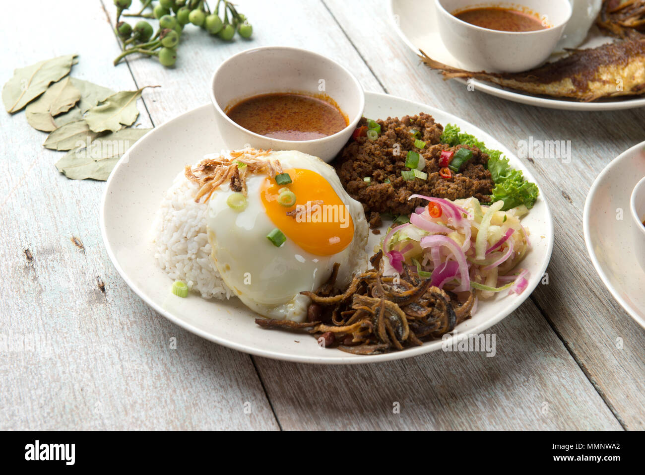 various malaysian rice and dishes Stock Photo - Alamy
