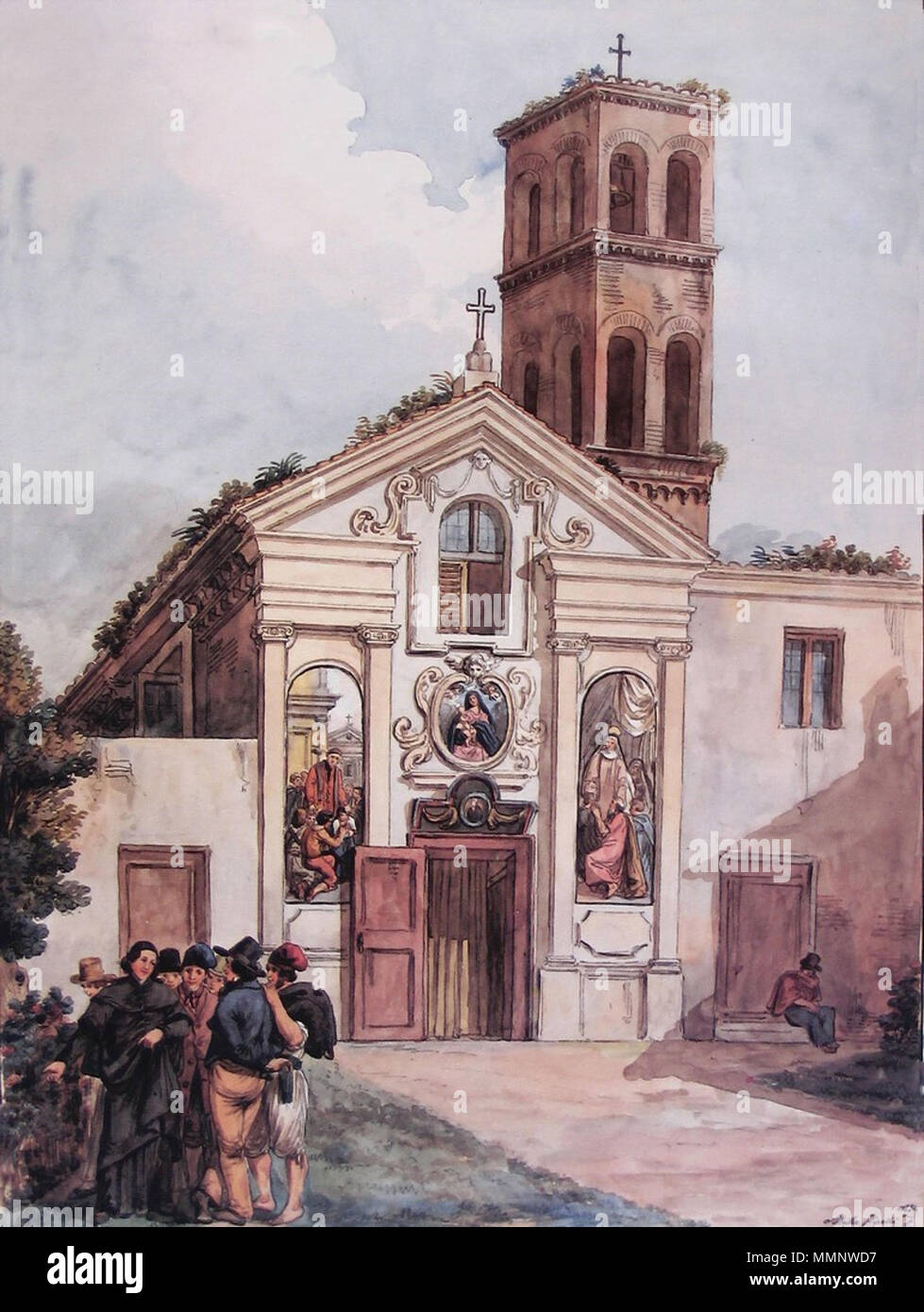 . Italiano: Santa Maria in Cappella . 1834. Achille Pinelli (1809–1841 ...