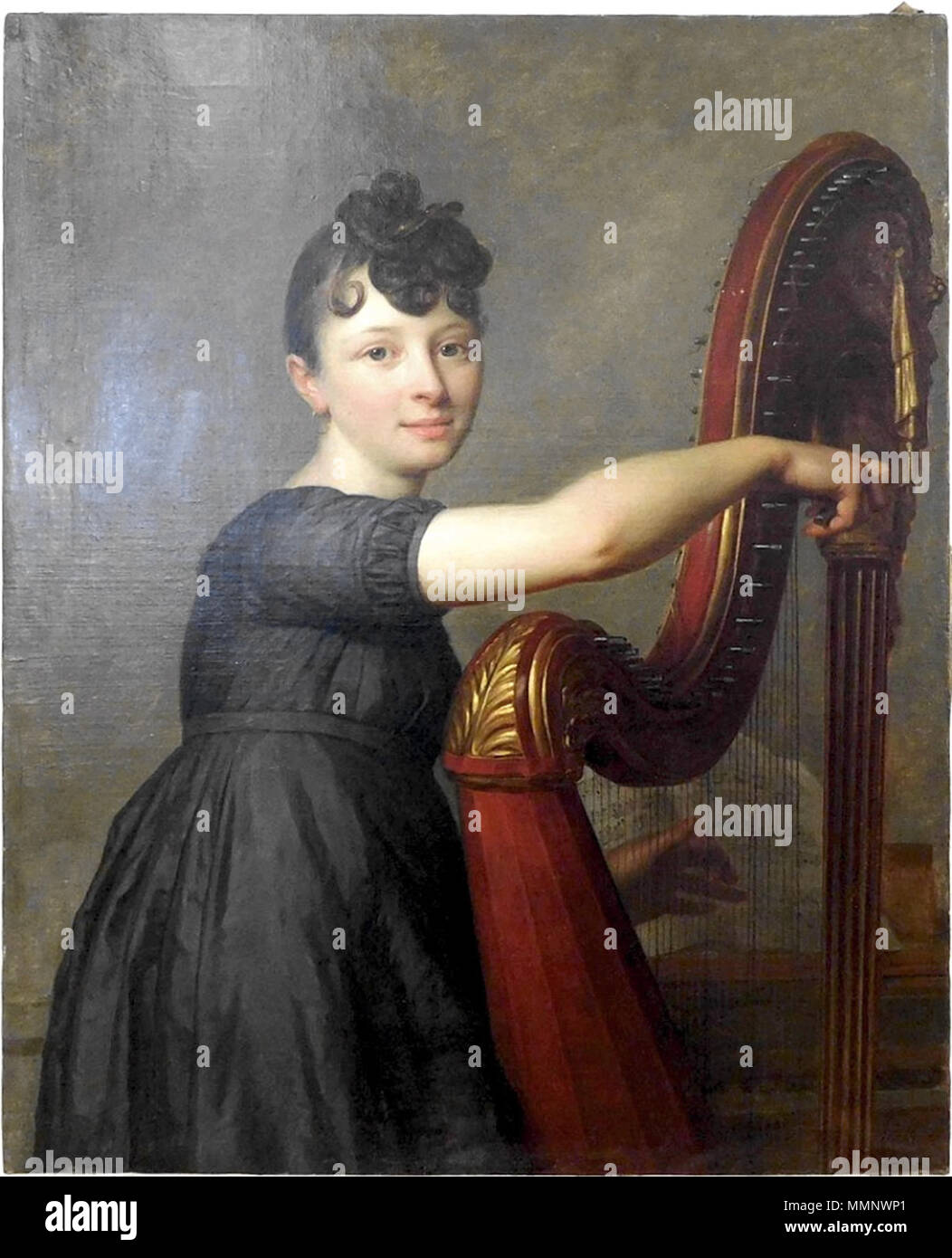 . Français : Antoine Vestier, Portrait de Mademoiselle Larmoyer en ...