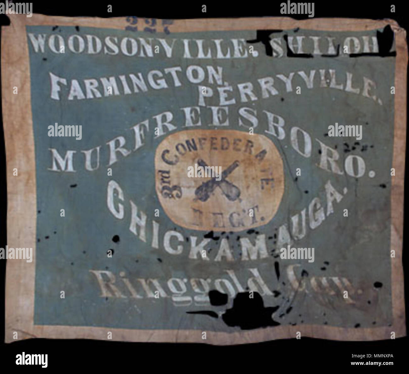 . English: Hardee Pattern Flag belonging to the 3rd Confederate ...