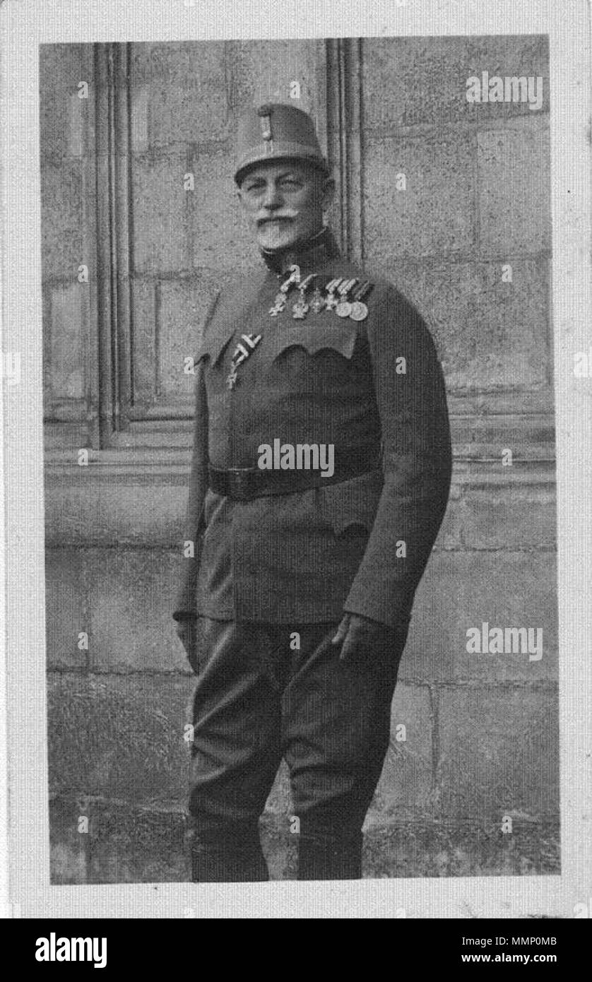 26 Adam Brandner als Militärkommandant 1916 Stock Photo - Alamy