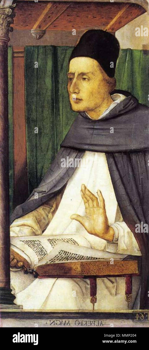 . English: mirror image of Alberto Magn (Alberto Magno) - Studiolo di ...