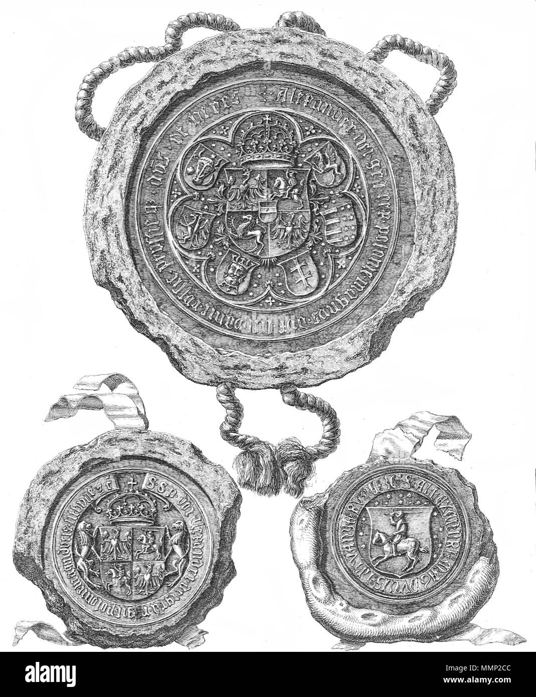 Medieval seals Black and White Stock Photos & Images - Alamy
