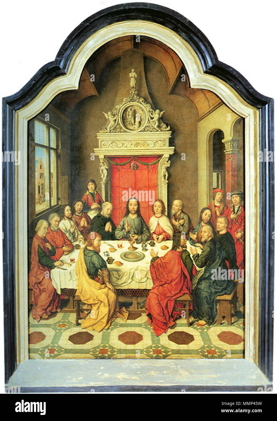 English: Last Supper . circa 1530. Aelbrecht Bouts - Last Supper Stock ...