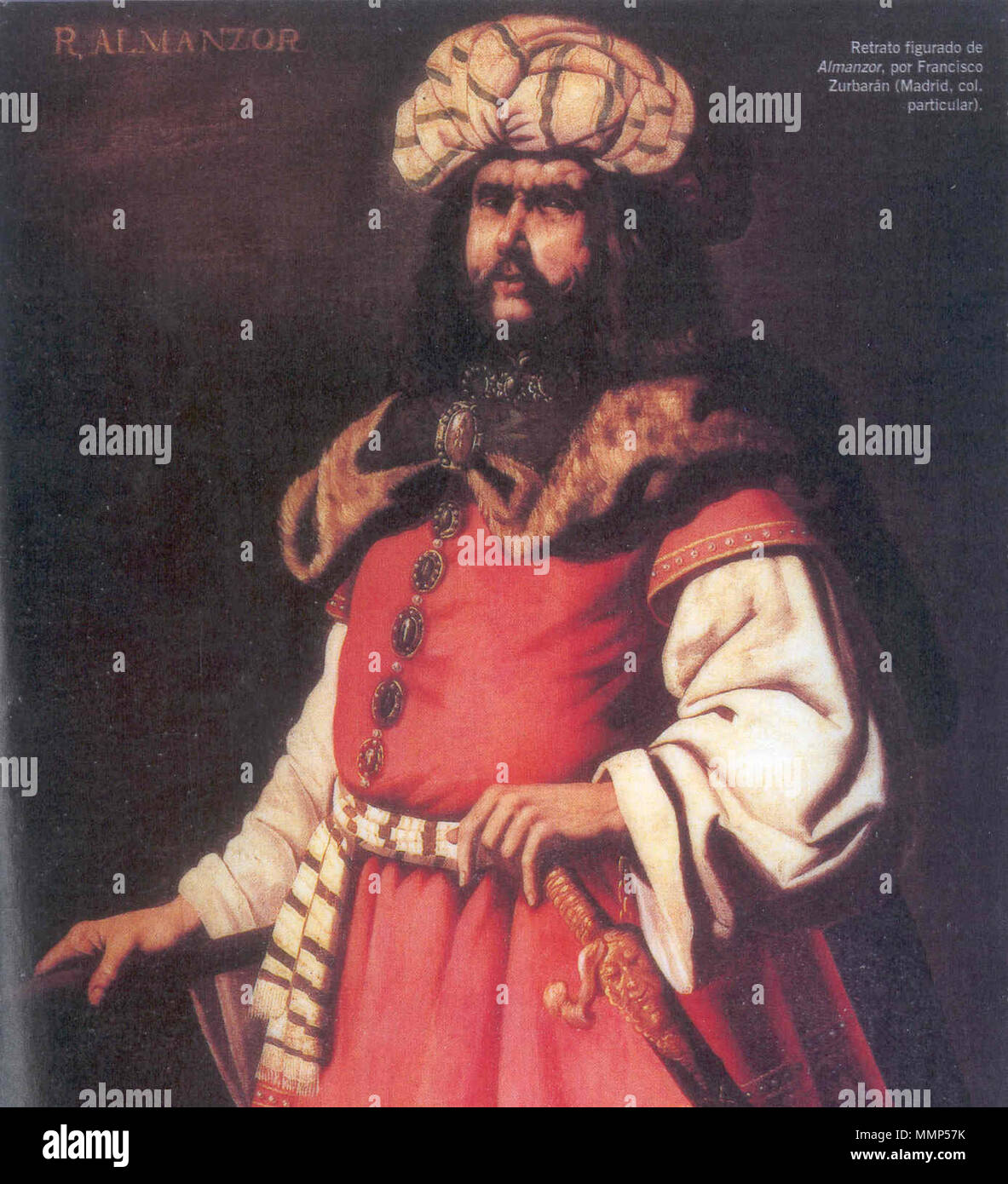 . English: Portrait of Ahmad al-Mansur (1549-1603) . 17th century. Al ...