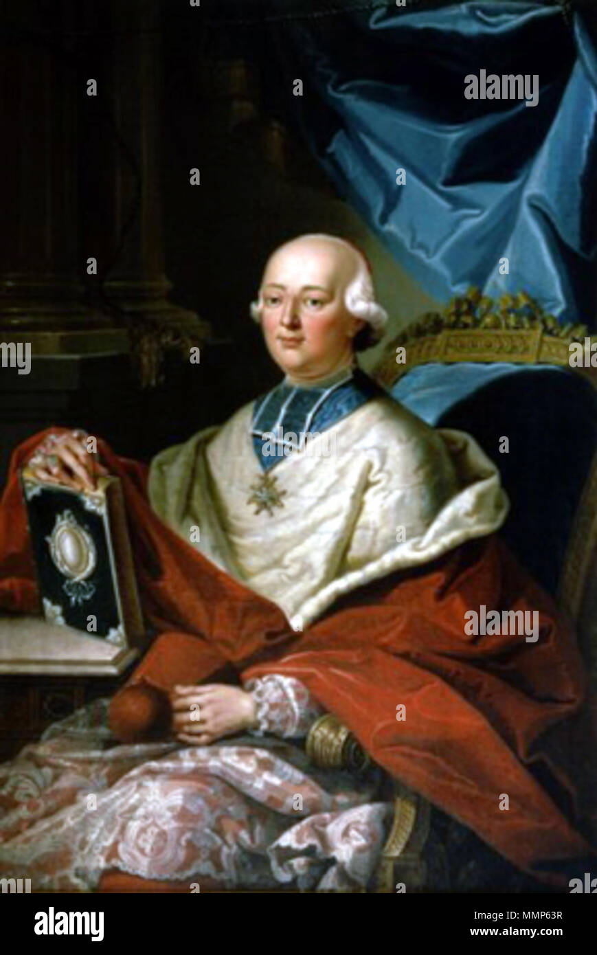 Portrait of Louis René Édouard, cardinal de Rohan (1734-1803). 18th ...