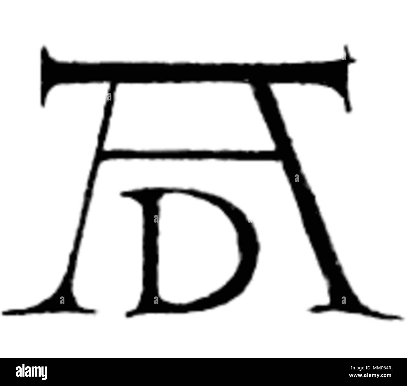 Albrecht Dürer - Monogram 1526 Stock Photo - Alamy