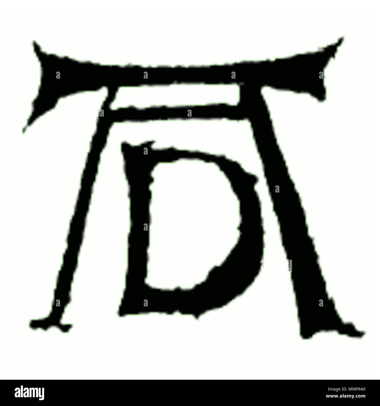 Monogram stamp Cut Out Stock Images & Pictures - Alamy