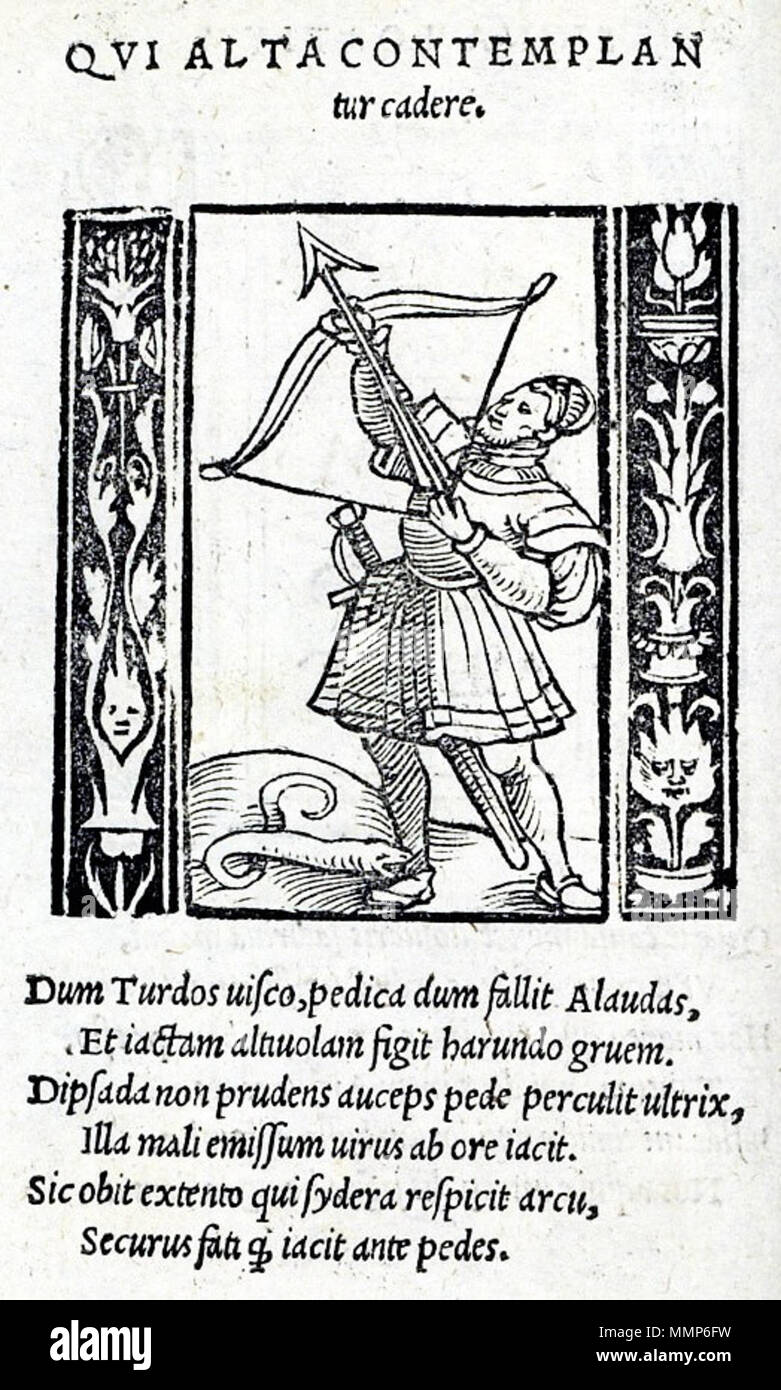 . English: Emblem from 'Emblematum liber', Augsburg 1531. With this ...