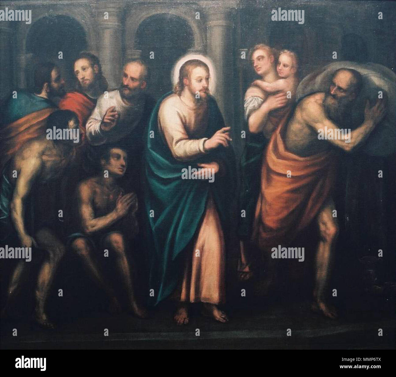 Jesus teaching painting hi-res stock photography and images - Alamy