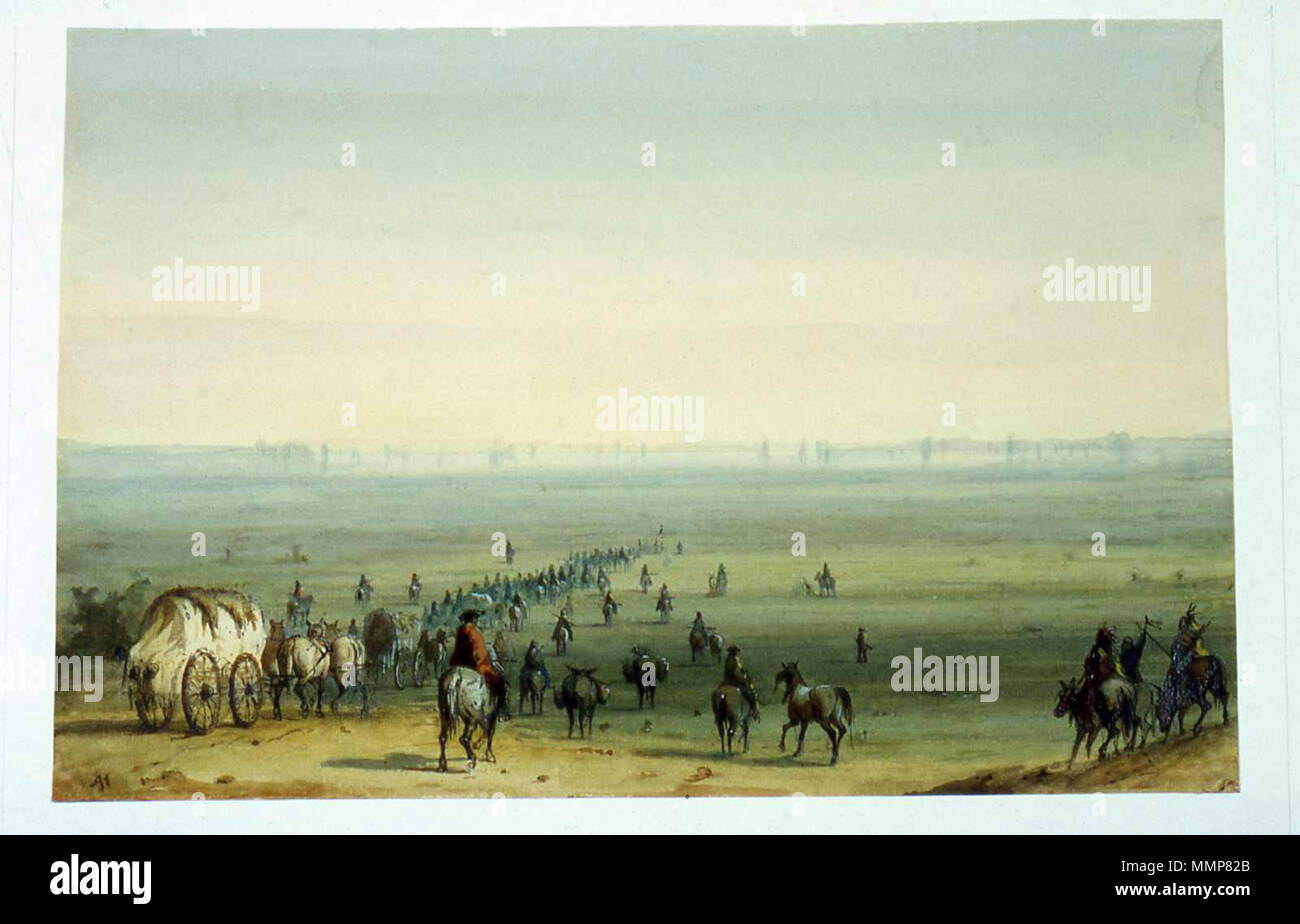 37.1940.149 Alfred Jacob Miller (American, 1810-1874). 'Prairie Scene ...