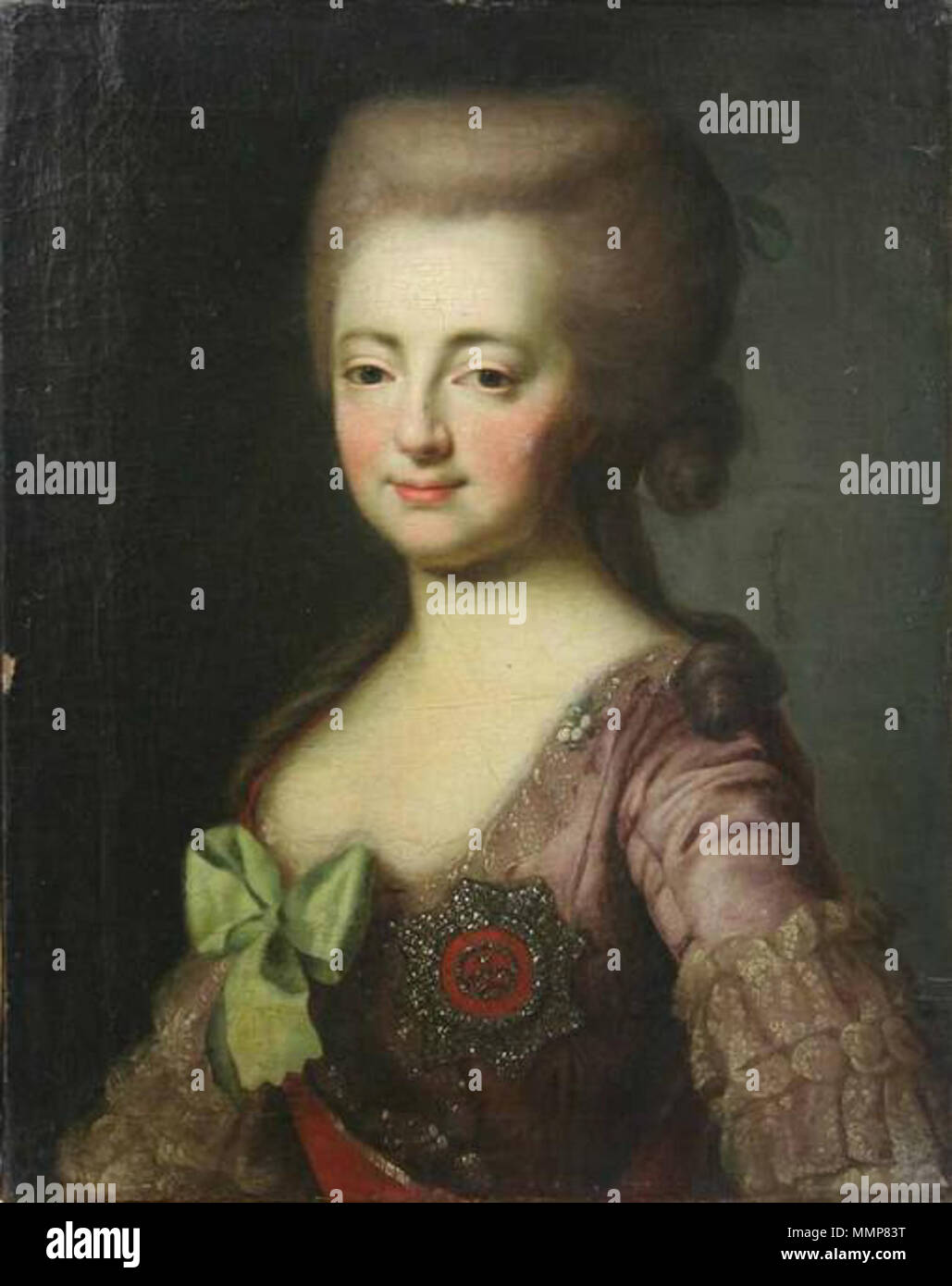 . Portrait of María Feodorovna (1759-1828) . second half of 18th ...