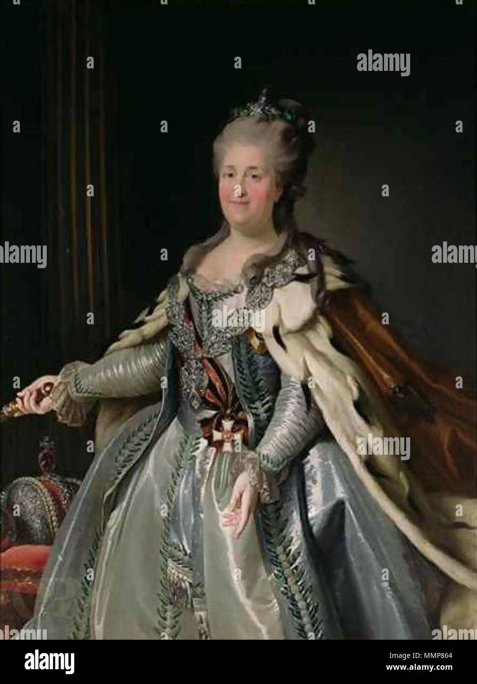 Portrait of Catherine II.. 1780s. Catherine II by A.Albertrandi after ...