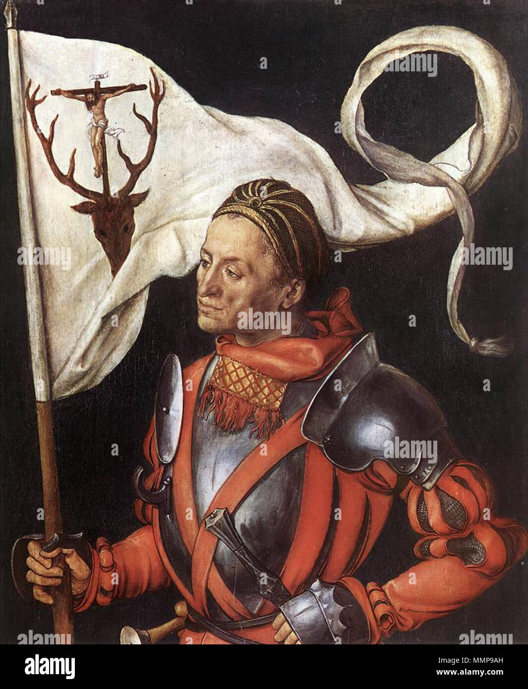 English: Paumgartner Altar (detail of right wing) . circa 1503. Altare ...