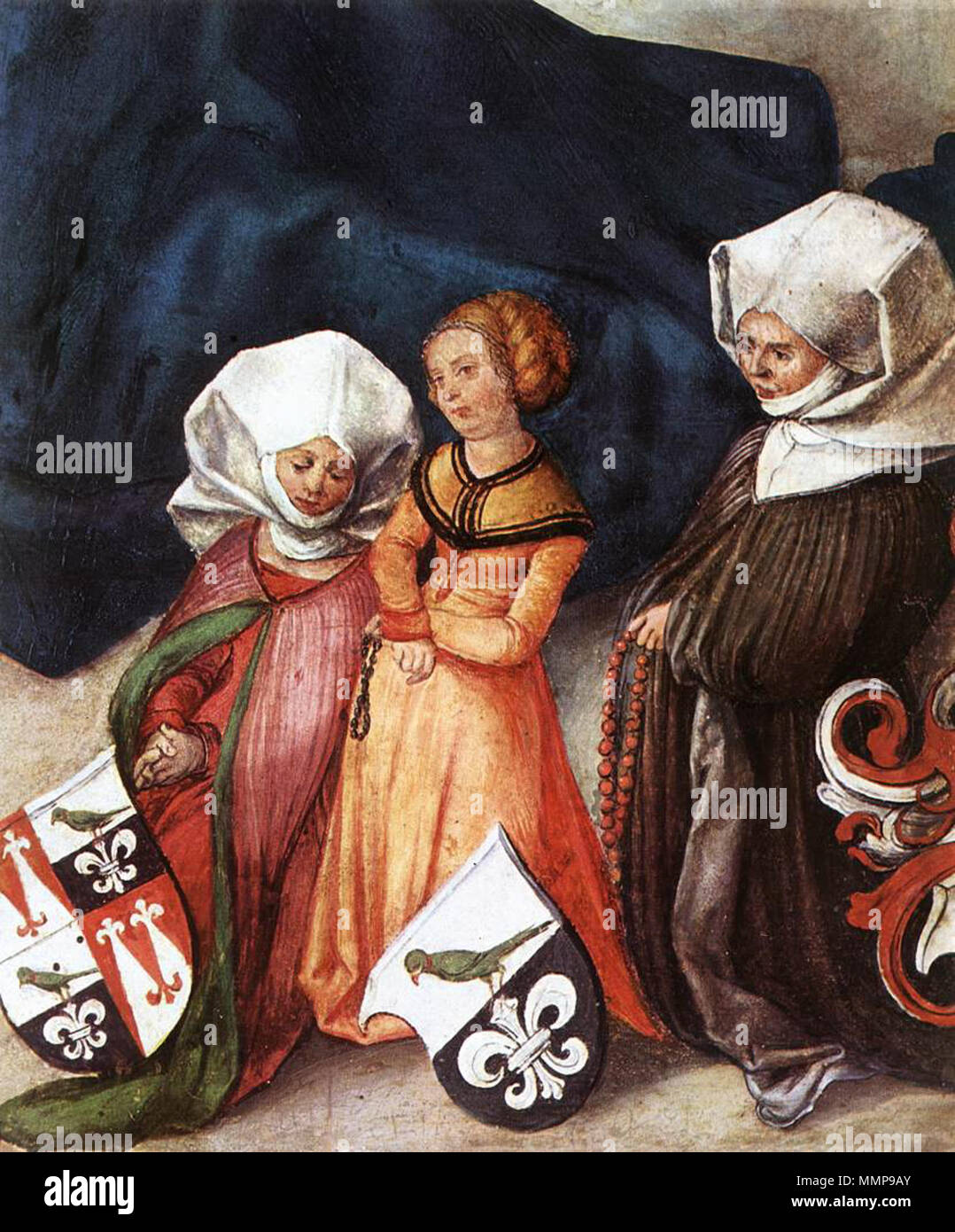 English: Paumgartner Altar (detail of central panel) . circa 1503 ...