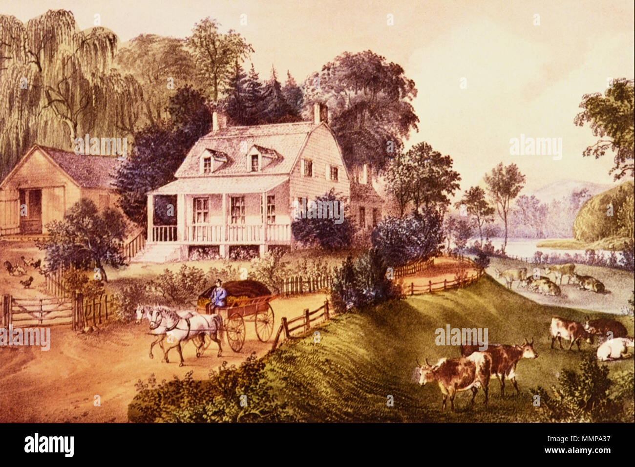 . American Homestead Summer American Homestead Summer - Currier and ...