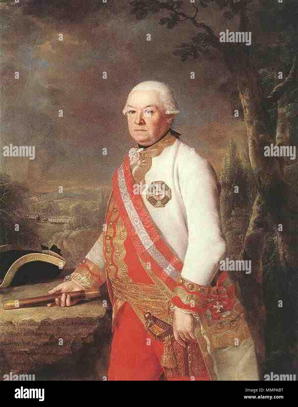 . Portrait of Andreas Hadik (1710-1790), Hungarian nobleman and general ...