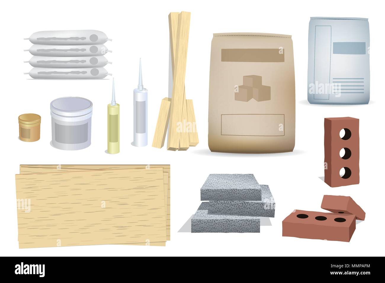 Construction materials , vector illustration Stock Vector Image & Art ...