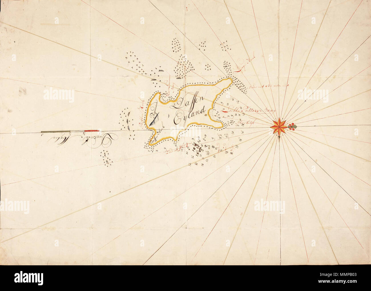 . Nederlands: Titel in catalogus Leupe (Nationaal Archief): Kaartje van ...