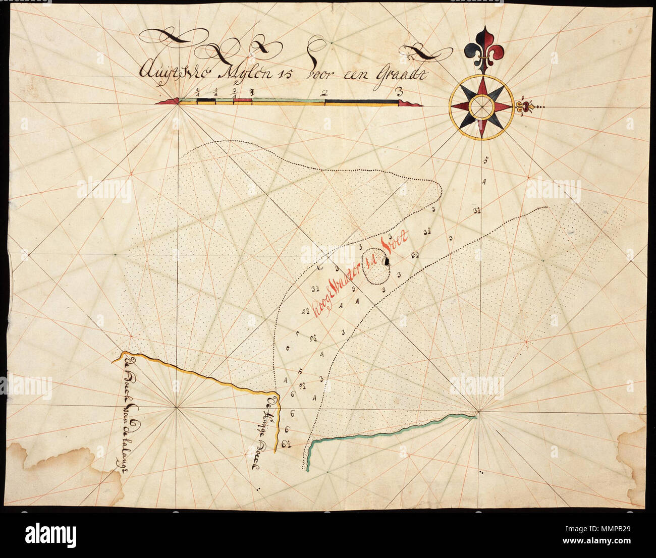 . Nederlands: Titel in catalogus Leupe (Nationaal Archief): Kaart als ...