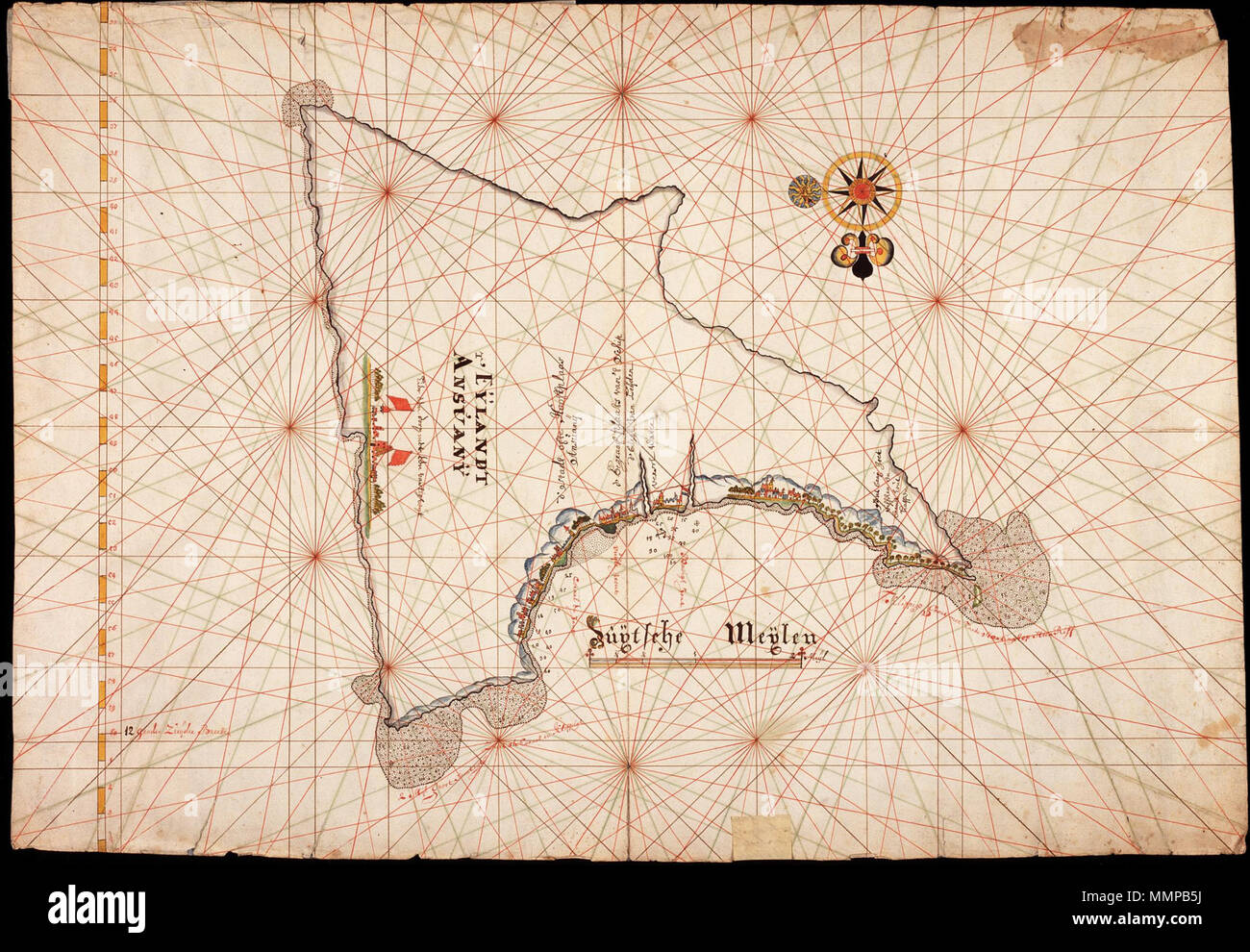 . Nederlands: Titel in catalogus Leupe (Nationaal Archief): Kaart van ...