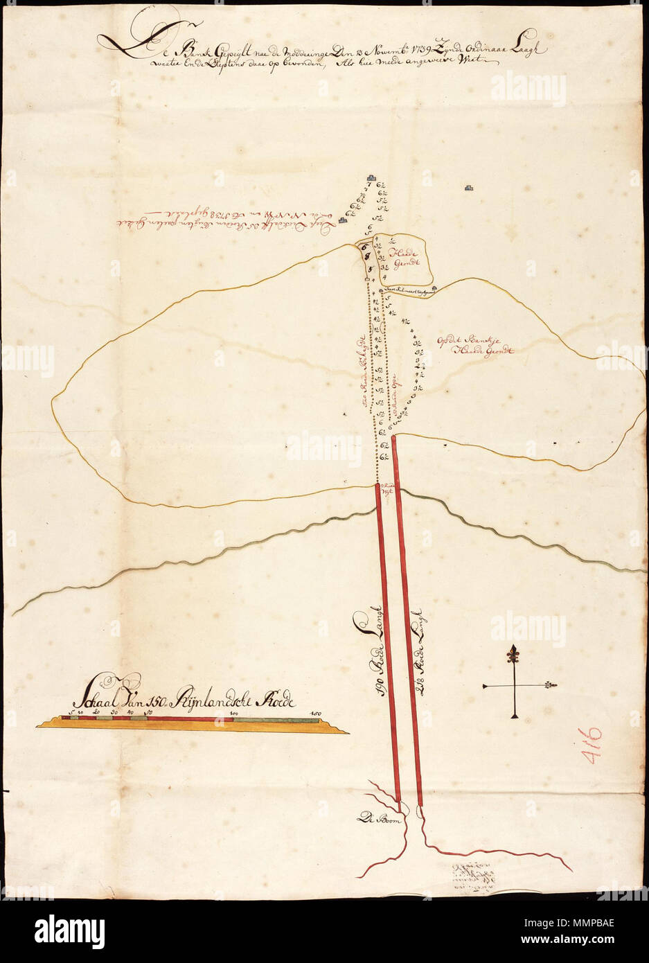 . Nederlands: Titel in catalogus Leupe (Nationaal Archief): Kaart als ...