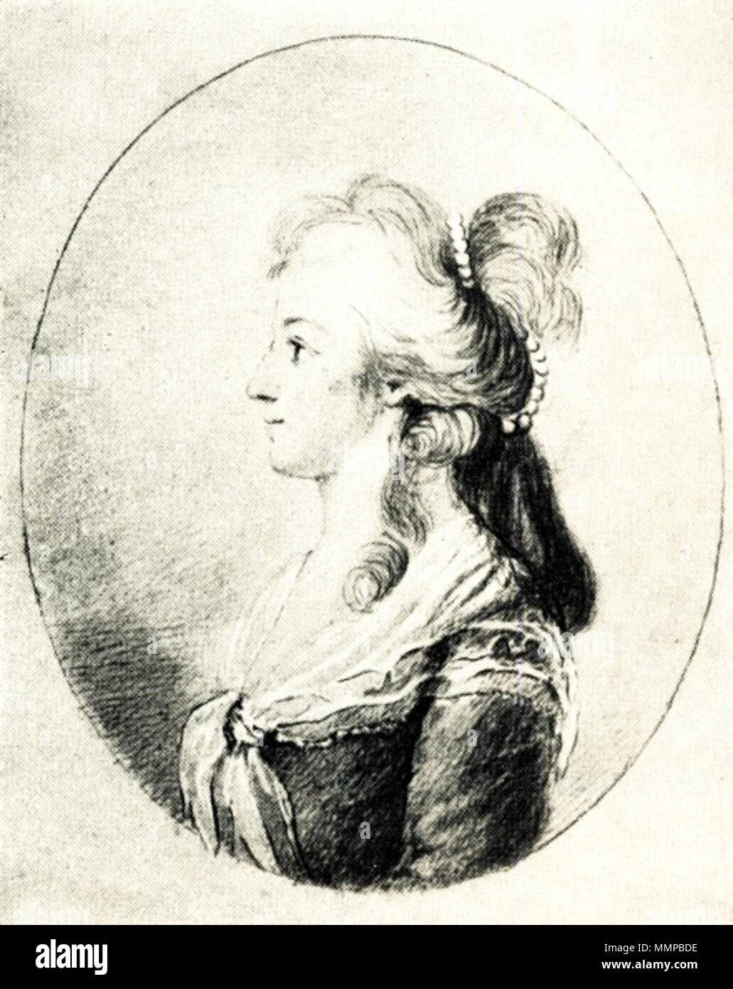 Self-portrait. 1784. Dora Stock - Dora Stock Stock Photo - Alamy