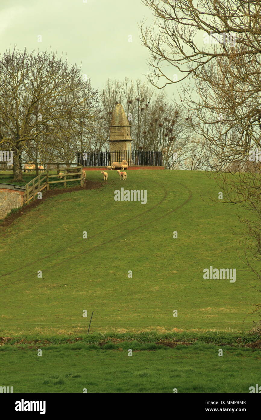 Alfred The Great monument,Athelney,Somerset Stock Photo - Alamy