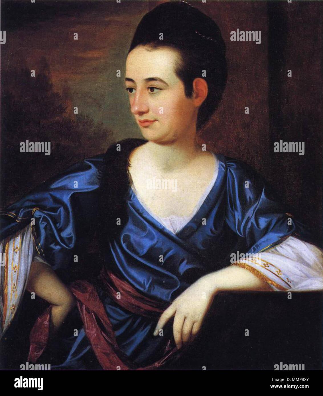 Portrait of Mrs. William Alson, Jr. (Rachel Moore)'. circa 1784. Mrs ...